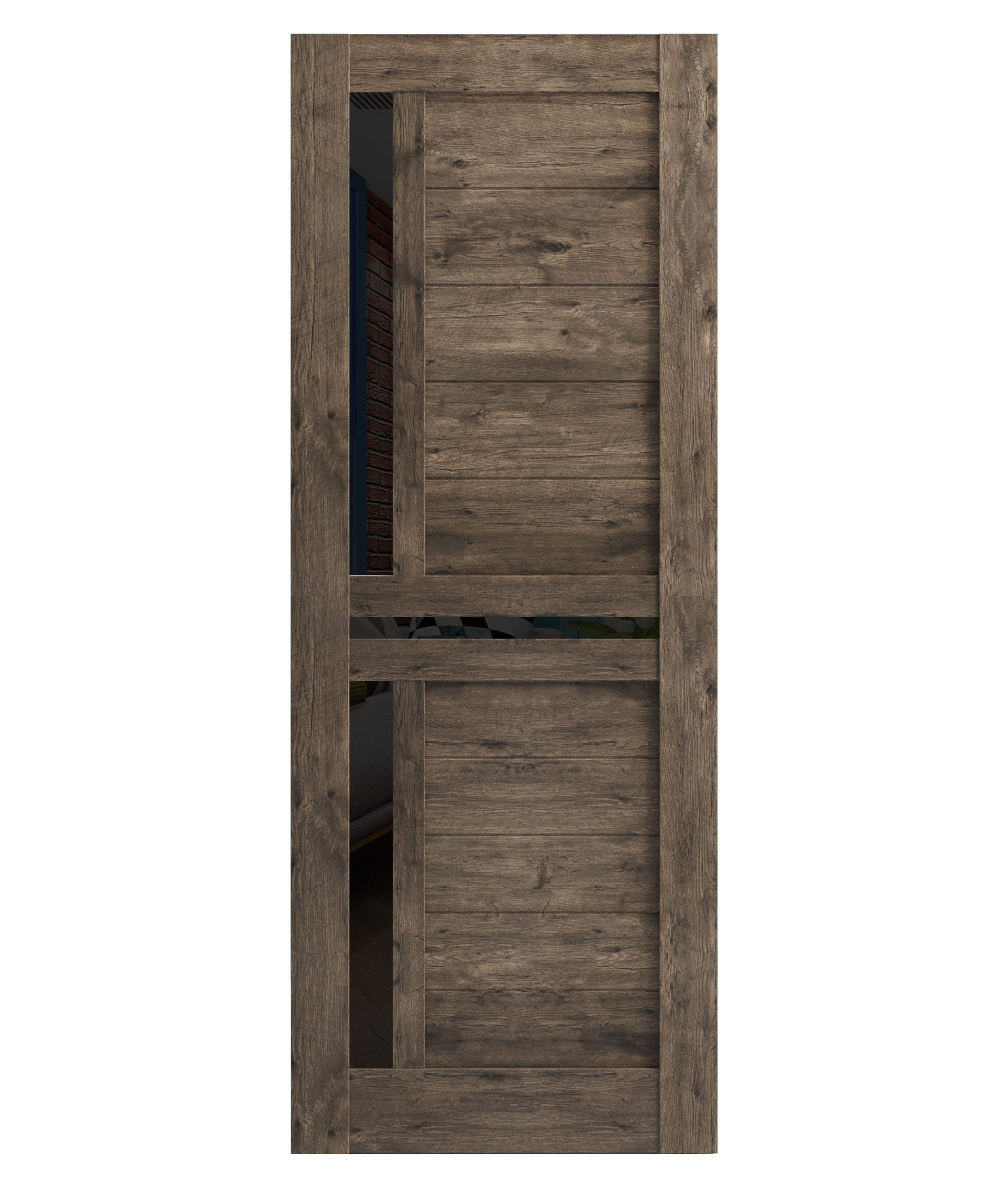 SARTODOORS Veregio Frosted Glass Standard Gray Oak Door Slab | Wayfair