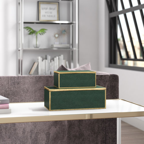 Green Decorative Boxes You'll Love | Wayfair