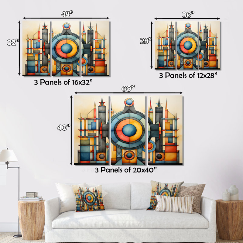 Design Art African Ndebele Patterns - African Metal Wall Art Prints Set ...