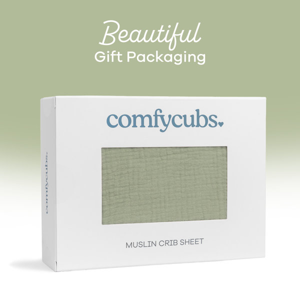 Comfy Cubs Muslin Fitted Crib Sheet | Wayfair