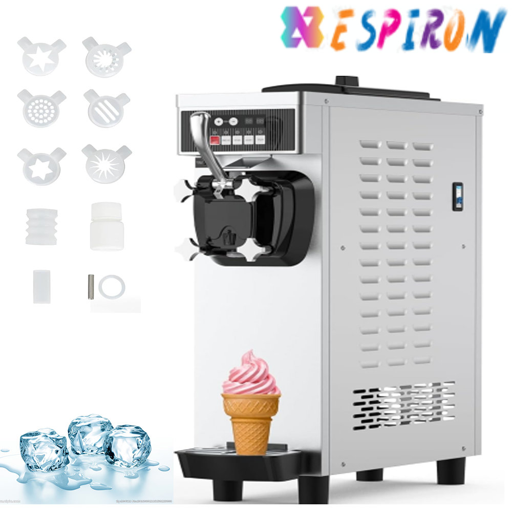 Espiron Optimum 1200w Commercial Ice Cream Machine, 4.7-5.8gal/h Soft ...