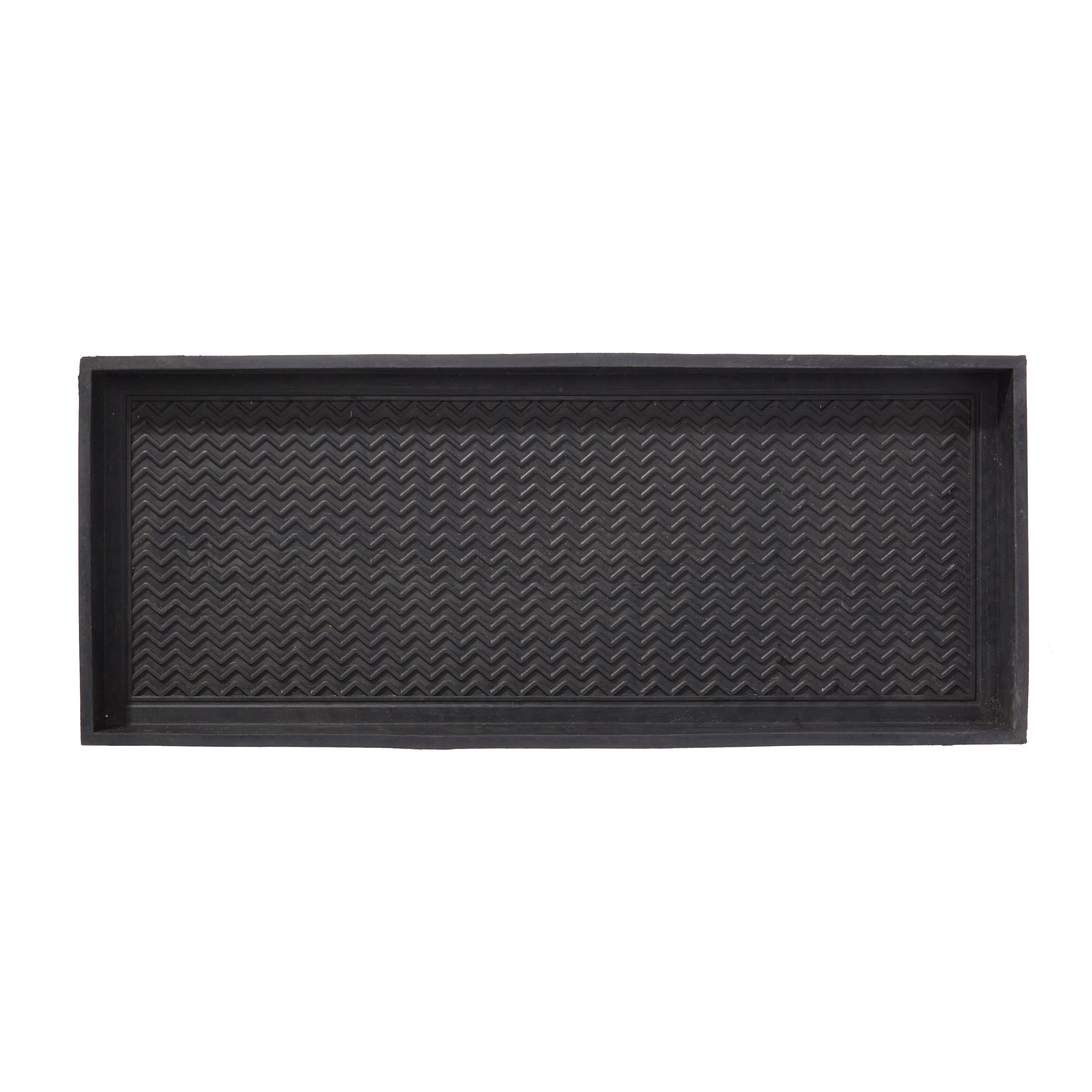 Home Furnishings by Larry Traverso Chevron Rubber Boot Tray 34" x 14 ...