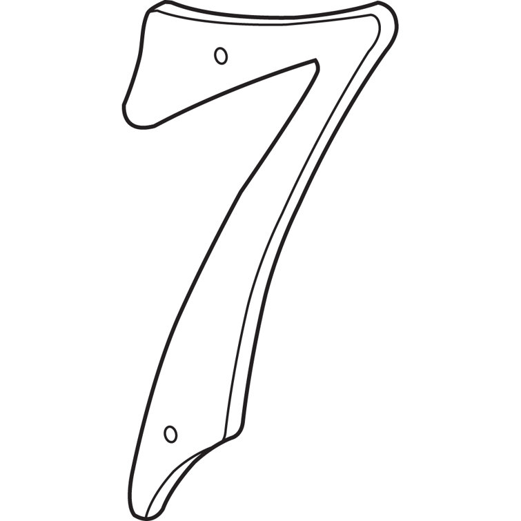 Prime-Line Plastic House Number - Wayfair Canada