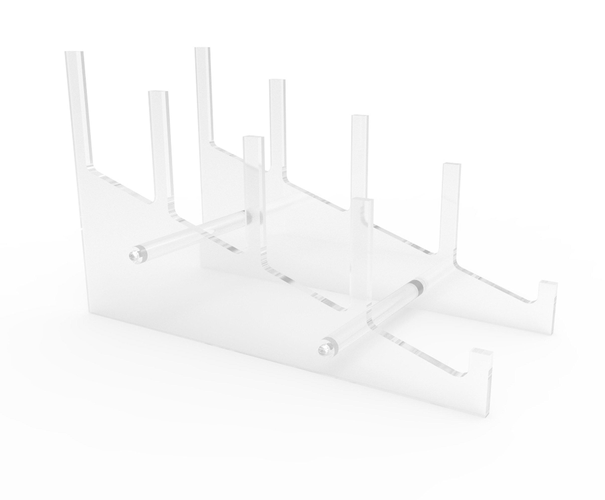Rebrilliant Rockdale Medium Multiple Plate Acrylic Rack Display Holder ...