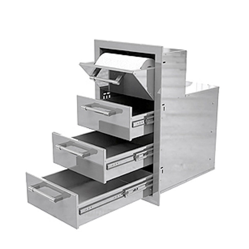 Alfresco 16.88'' W x 19.25'' D Stainless Steel Side Drawer | Wayfair