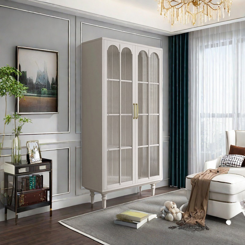 Parttlion French style solid wood bookcase locker - Wayfair Canada