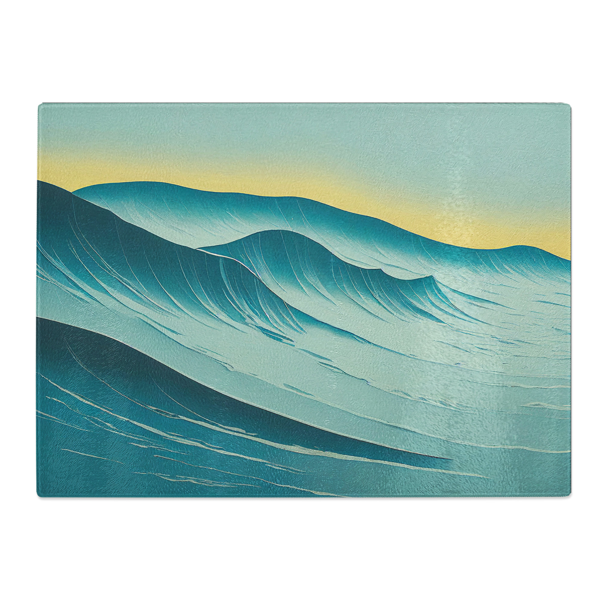Metro Lane Ocean Wave Sunrise Vol.1 Glass Chopping Board | Wayfair.co.uk