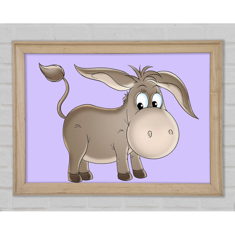 Bright Star Donkey Short Legs Lilac - Single Picture Frame Art Prints ...