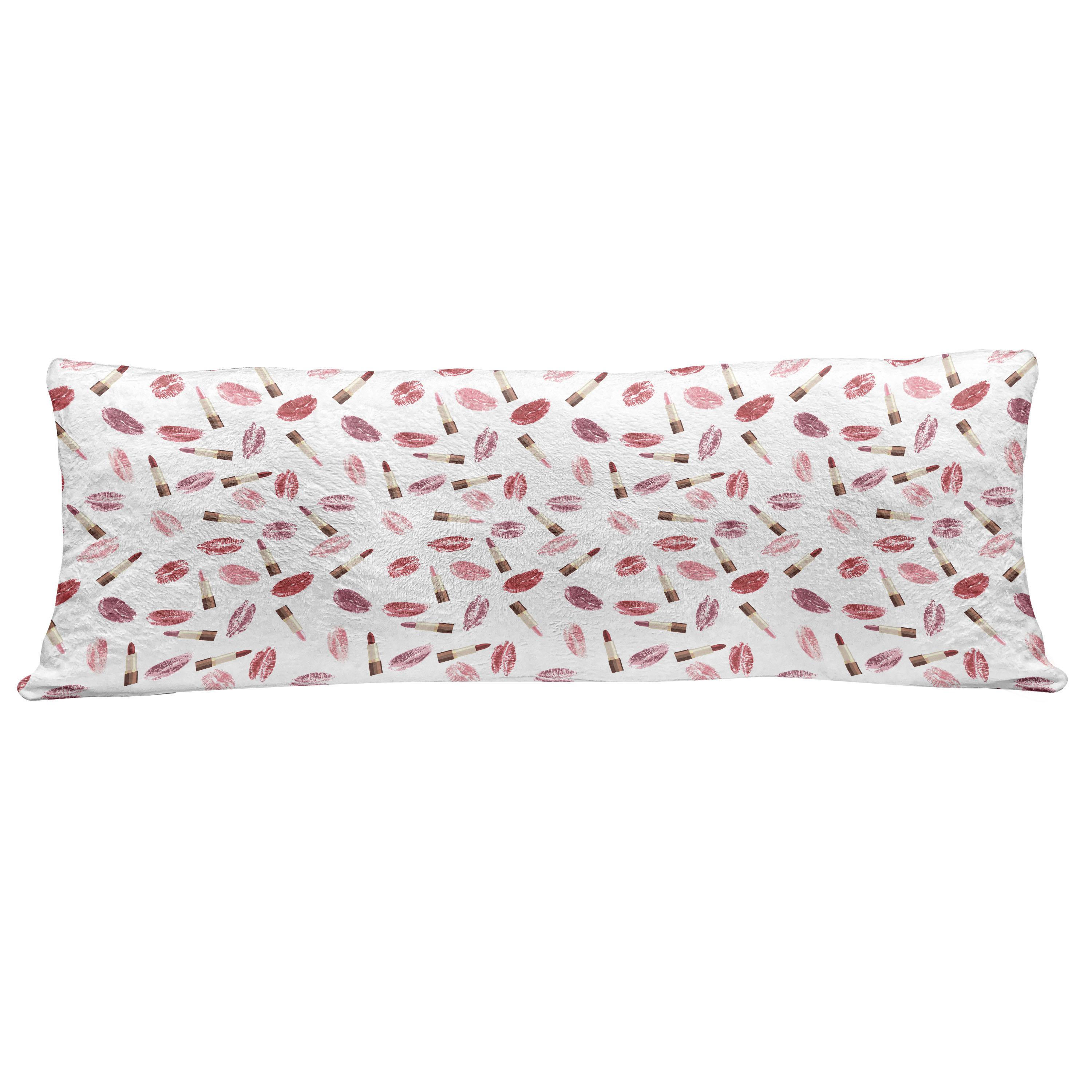 Ambesonne Cosmetics Fluffy Body Pillow Case Cover With Zipper, Beauty ...