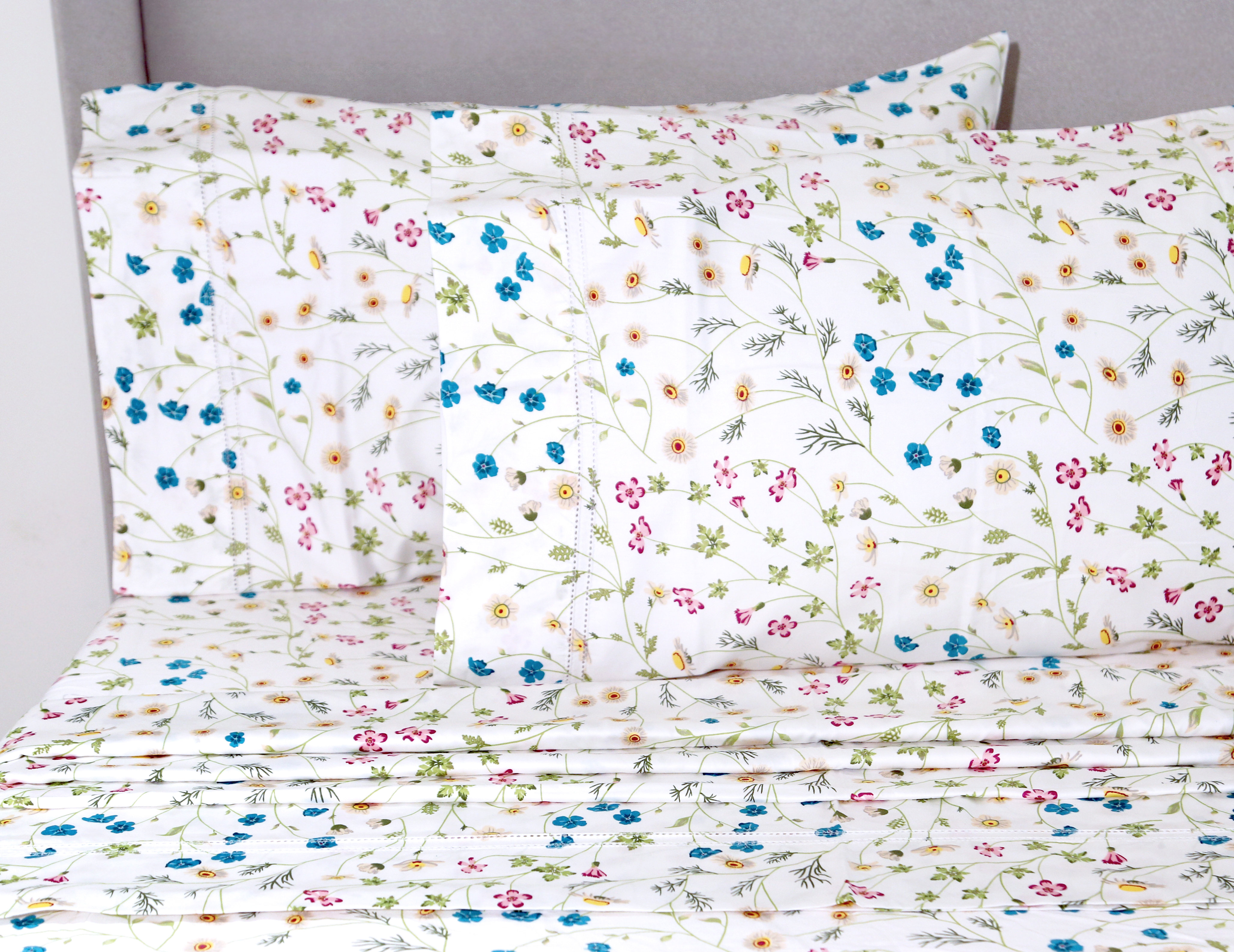Birch Lane™ Bergina Wildflower 400 Thread Count Floral 100% Cotton ...