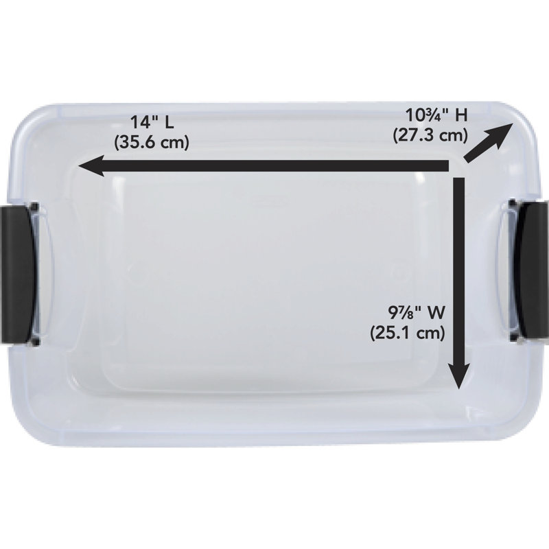 Sterilite 30 Qt Ultra Latch Box, Stackable Storage Bin, Lid, Heavy Duty ...