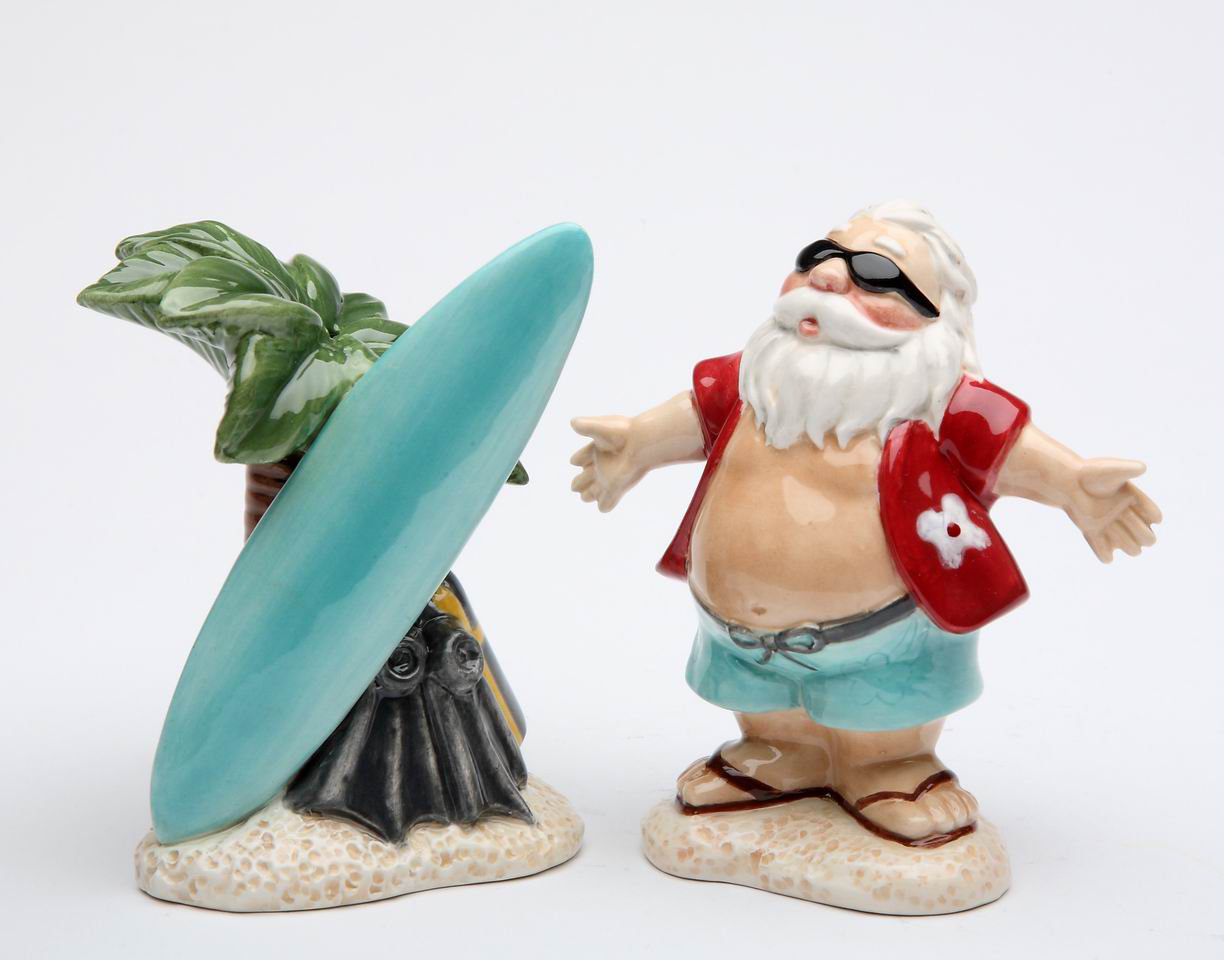 Cosmos Gifts Hawaiian Santa Salt and Pepper Set & Reviews | Wayfair