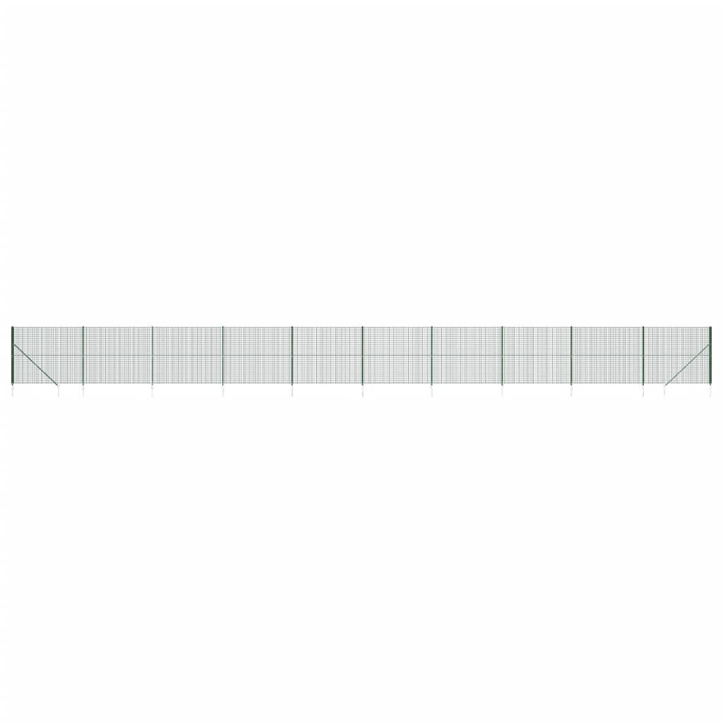 vidaXL Wire Mesh Fence with Spike Anchors | Wayfair