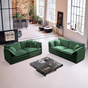 Green Living Room Sets You'll Love | Wayfair