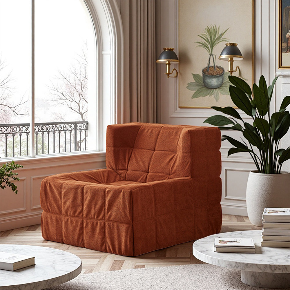 Everly Quinn Simple Compressed Upholstered Corduroy Sofas | Wayfair