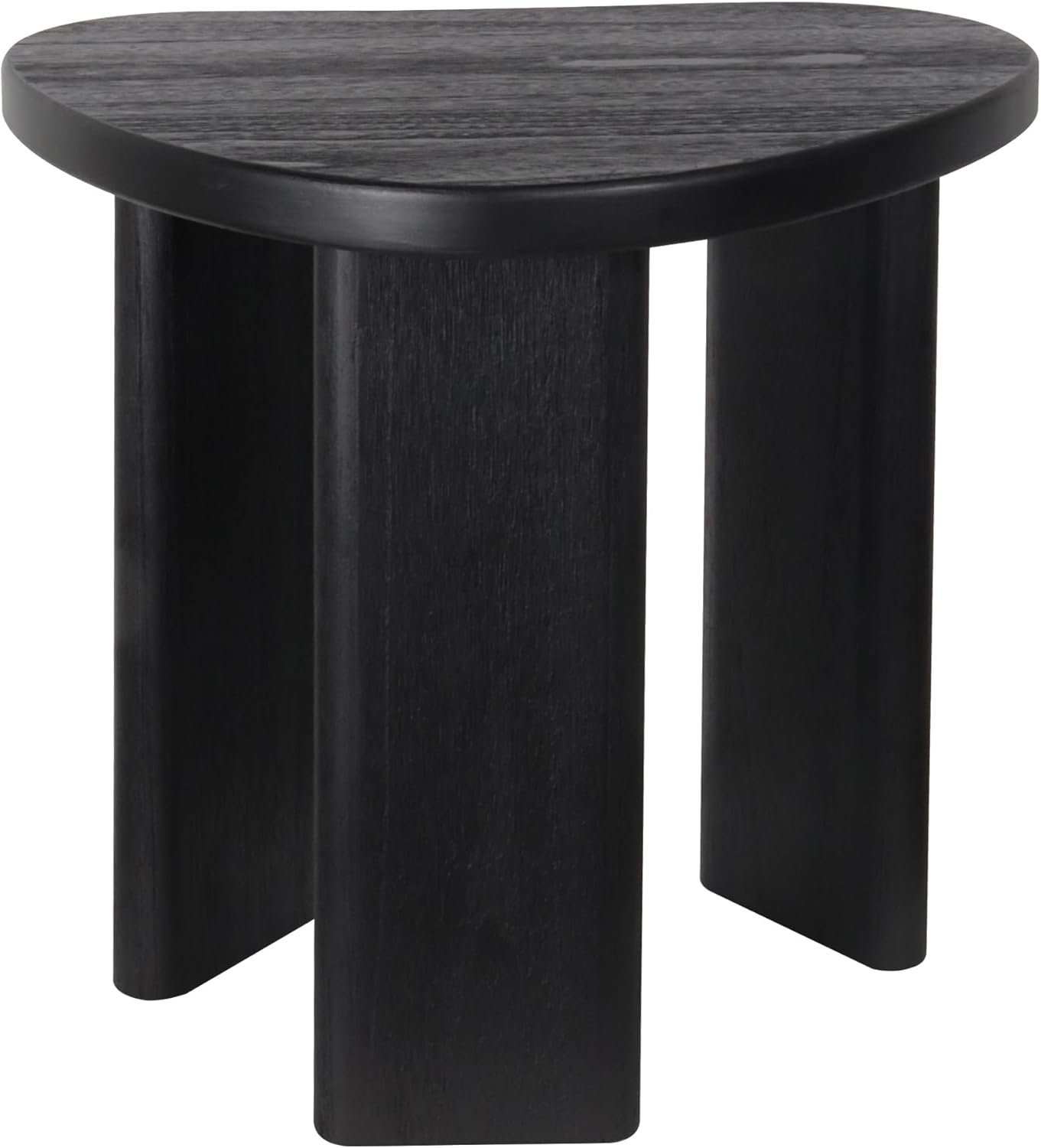 Hokku Designs Modern Round Black End Table Side Coffee Table Small ...