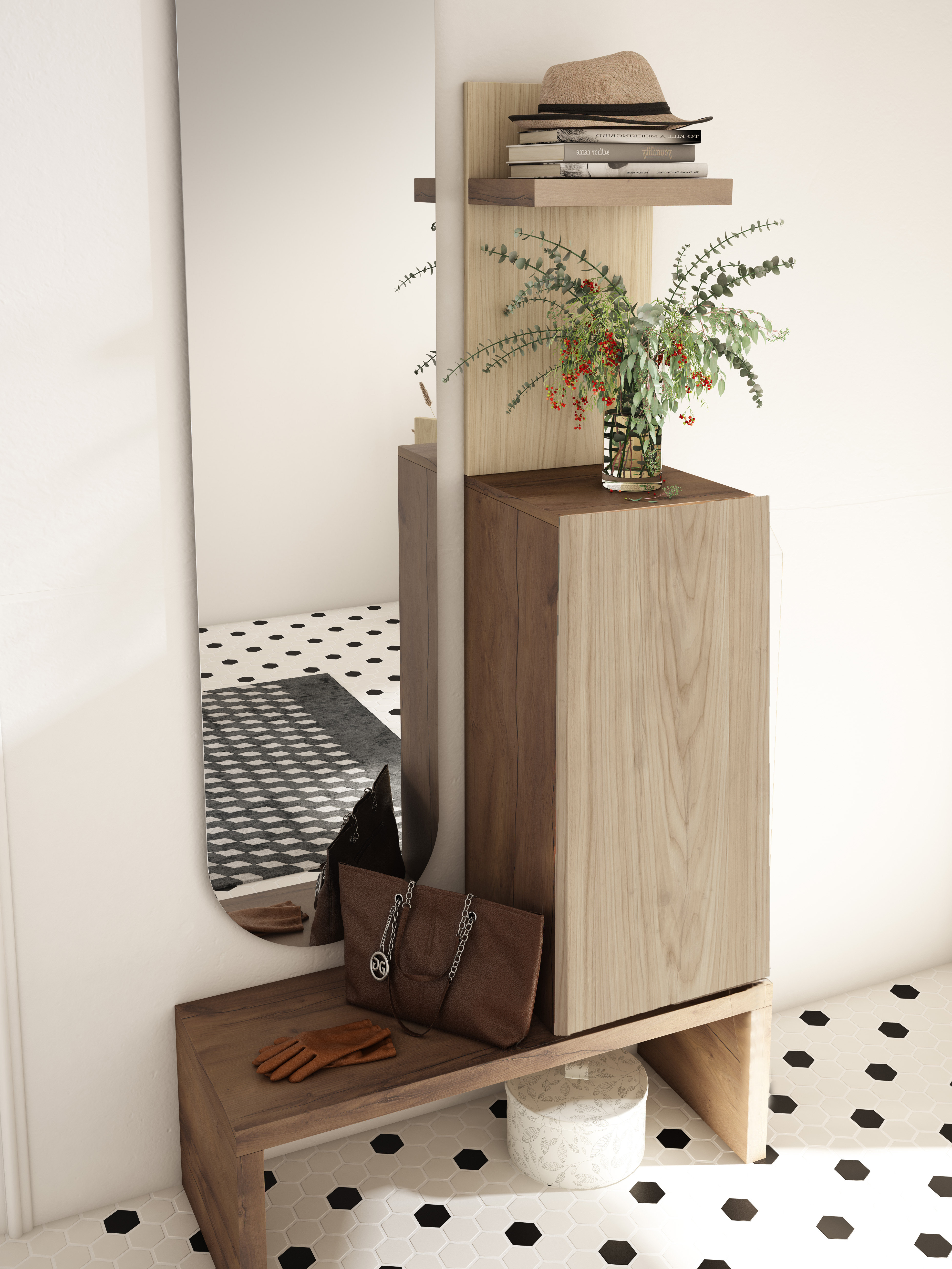 17 Stories Myrone Hall Tree 80cm Wide | Wayfair.ie