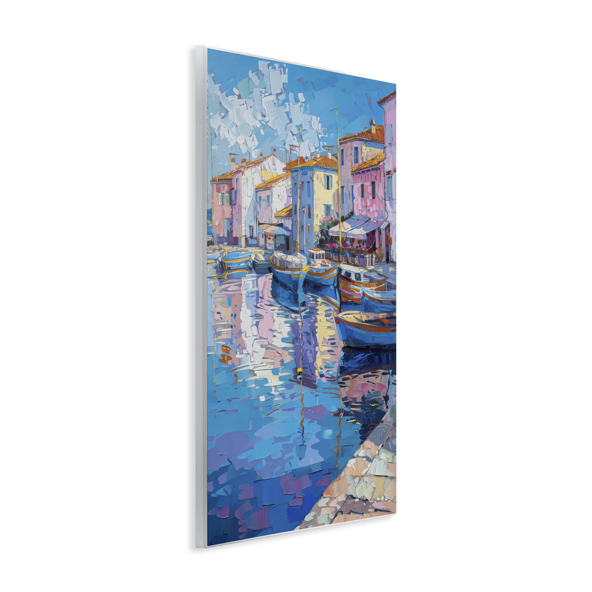 Highland Dunes Abstract Harbor Reflection Wall Plaque, design by LSR ...