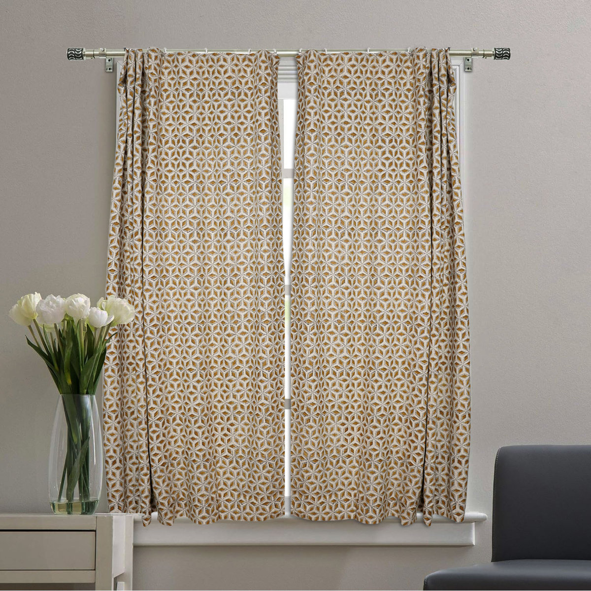 Red Barrel Studio® Pure Colored Linen Curtain A Blend of Luxury and ...