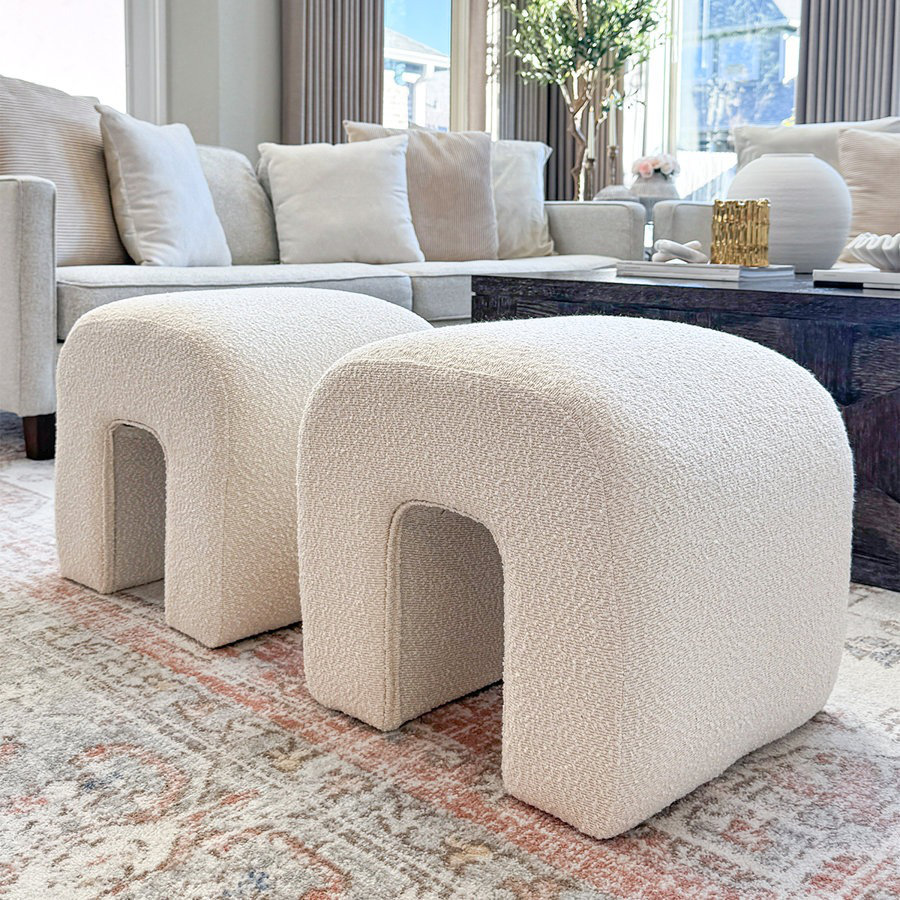 Hokku Designs Reianna 18'' Height Cute Boucle Upholstered Rectangle ...