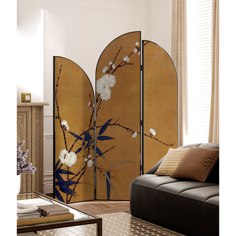 Red Barrel Studio® 19.69" Brown Free Form Solid Wood Room Dividers ...