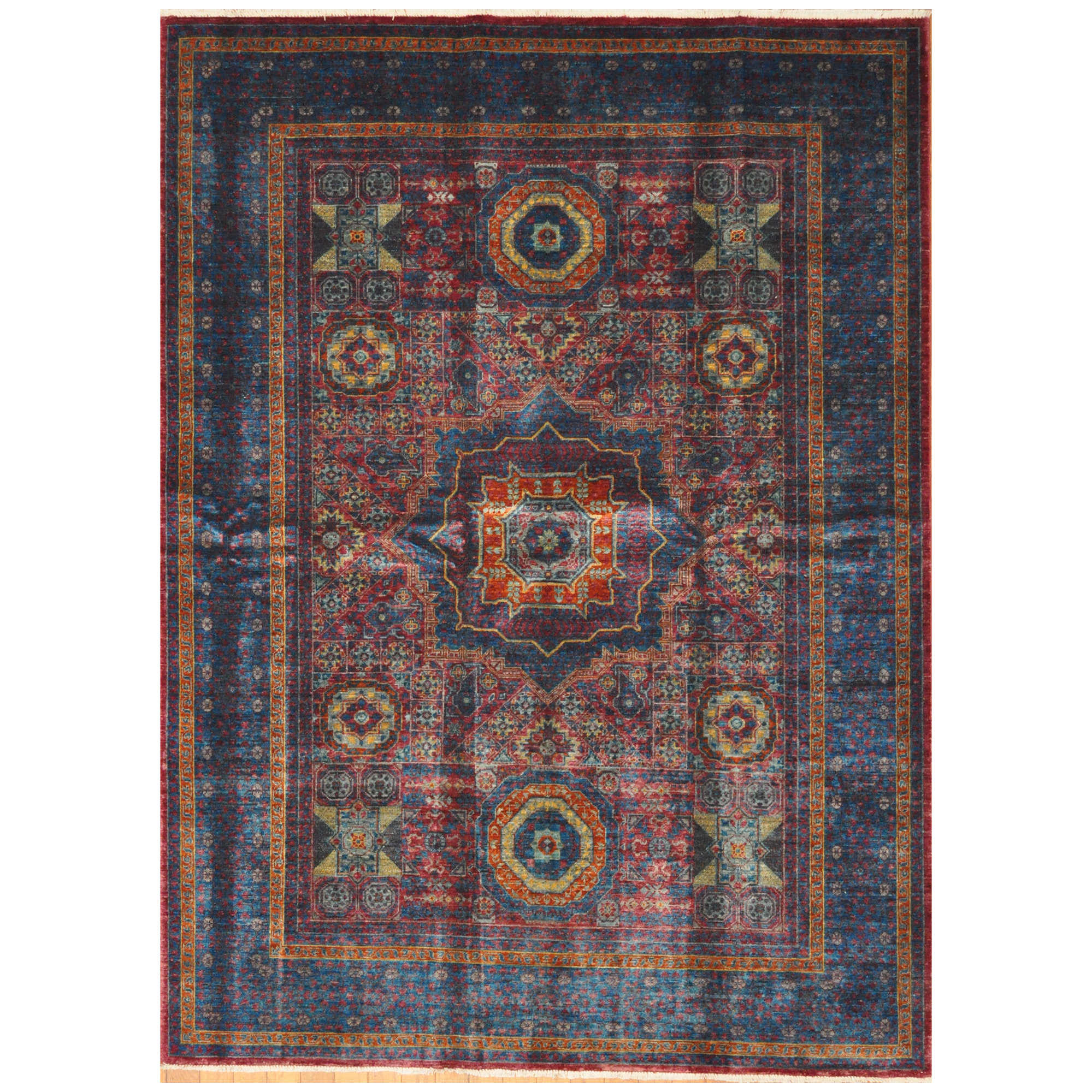 Herat Oriental Herat One-of-a-Kind Oriental Hand-Knotted Mamluk Wool ...