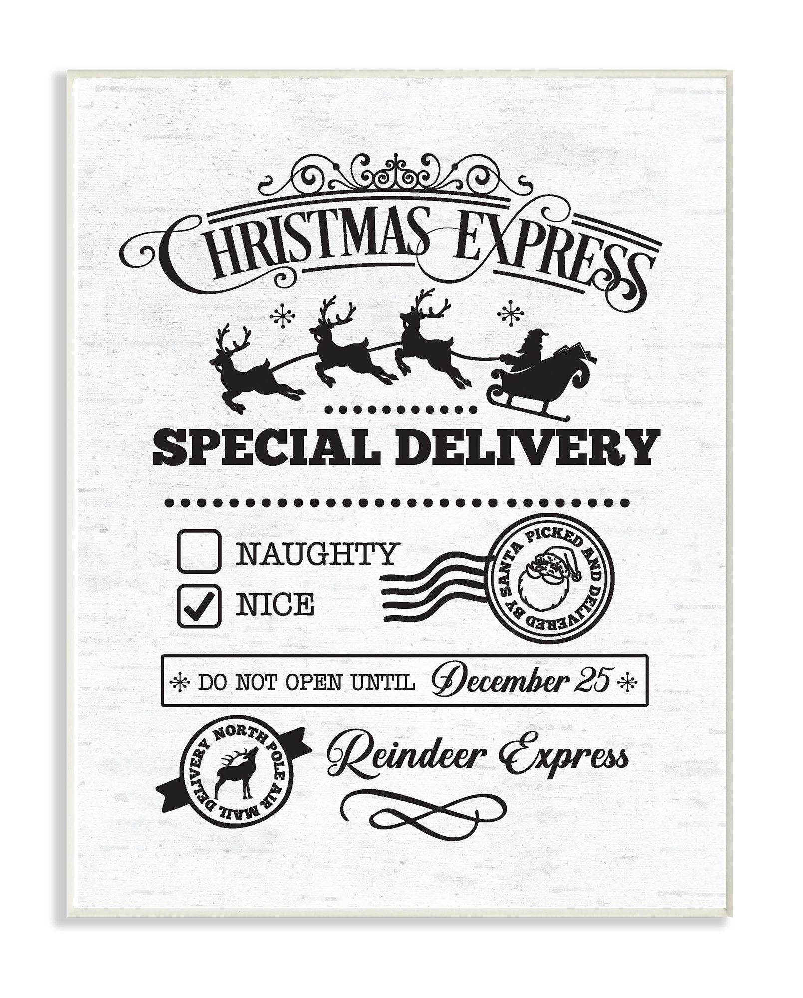 The Holiday Aisle® 'Holiday Christmas Express Package Special Delivery ...