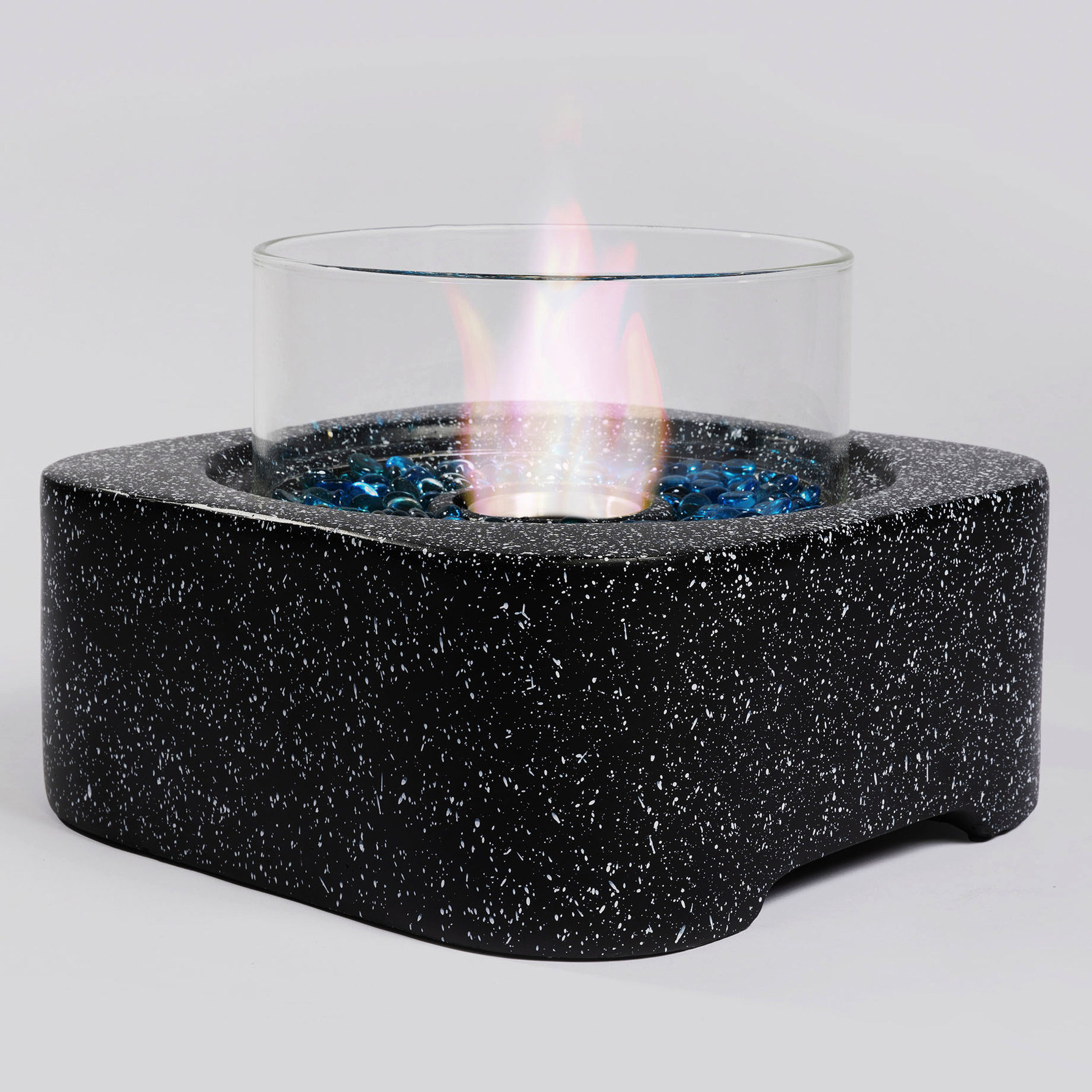 Wrought Studio™ Ethanol Tabletop Fire Pit With Glass Wind Guard And ...