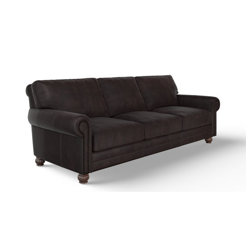 Leather Creations Charleston 112" Deeper and Wider 100% Full Top Grain ...