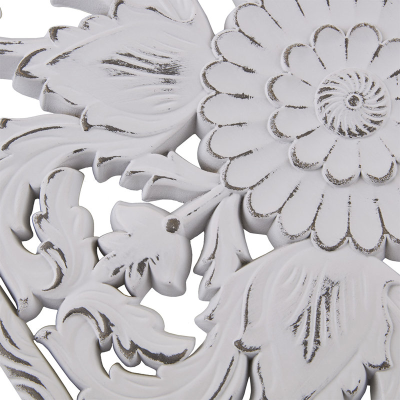 Astoria Grand Tammie Distressed Carved Wood Wall Decor Set | Wayfair