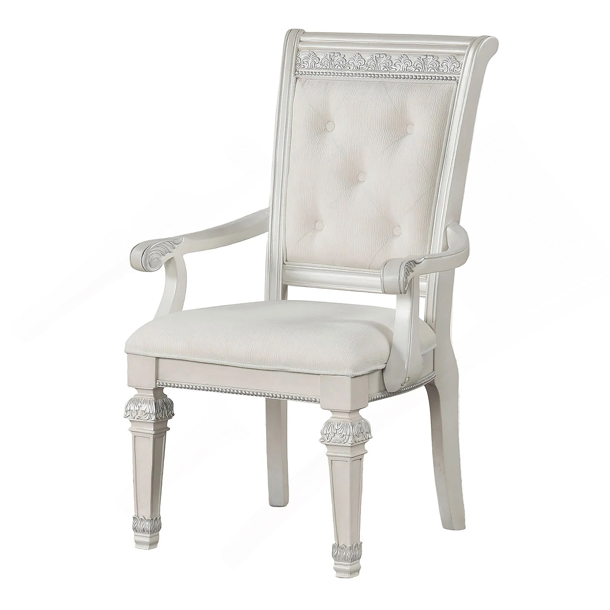 Canora Grey Traditional Style 2pc Arm Chair Upholstered Seat And ...