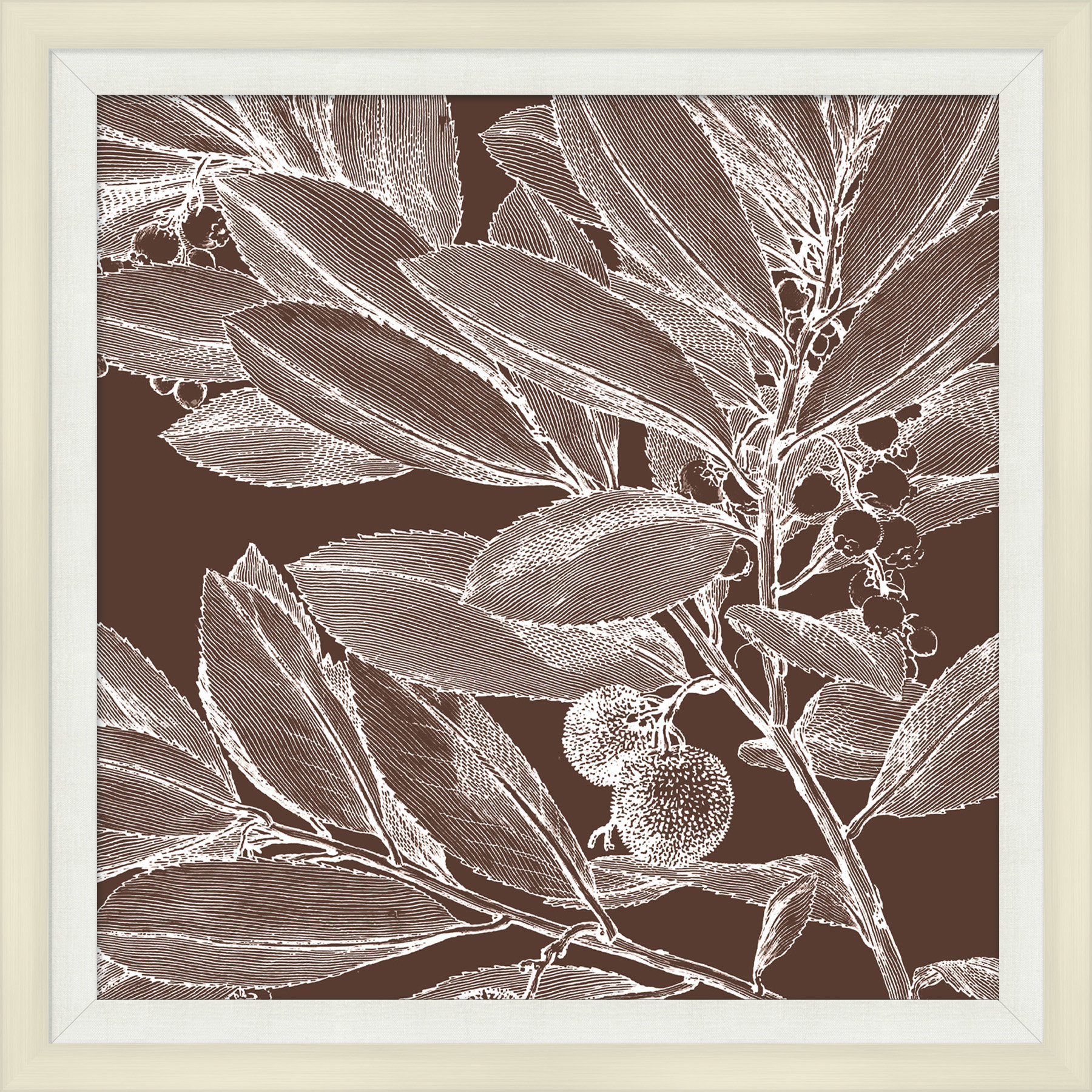 Wendover Art Group Brown Briar 2 - Shadowbox Painting on Paper | Wayfair