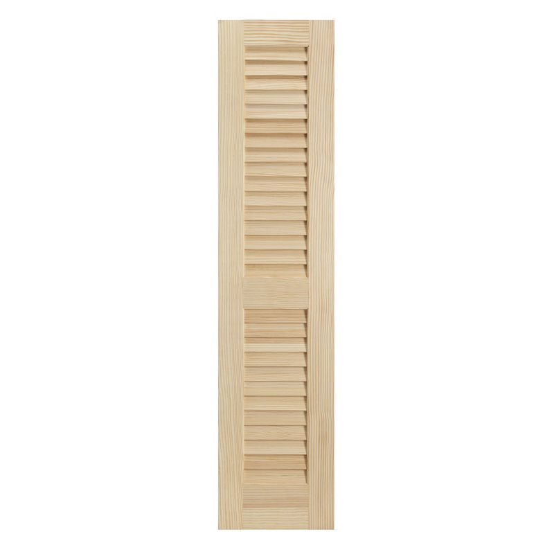 Door to Door Door Company Louvered Solid Wood Unfinished Shaker ...