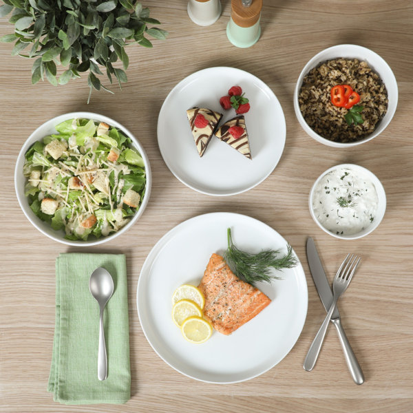 Gibson Home Rothernberg Stackable 40 Piece, Service for 8, White ...