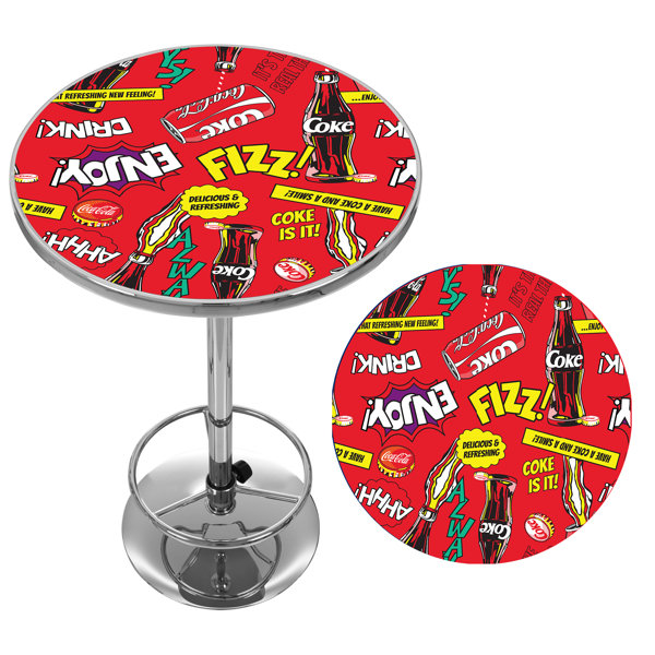 Trademark Global Coca Cola Pop Art Pub Table | Wayfair