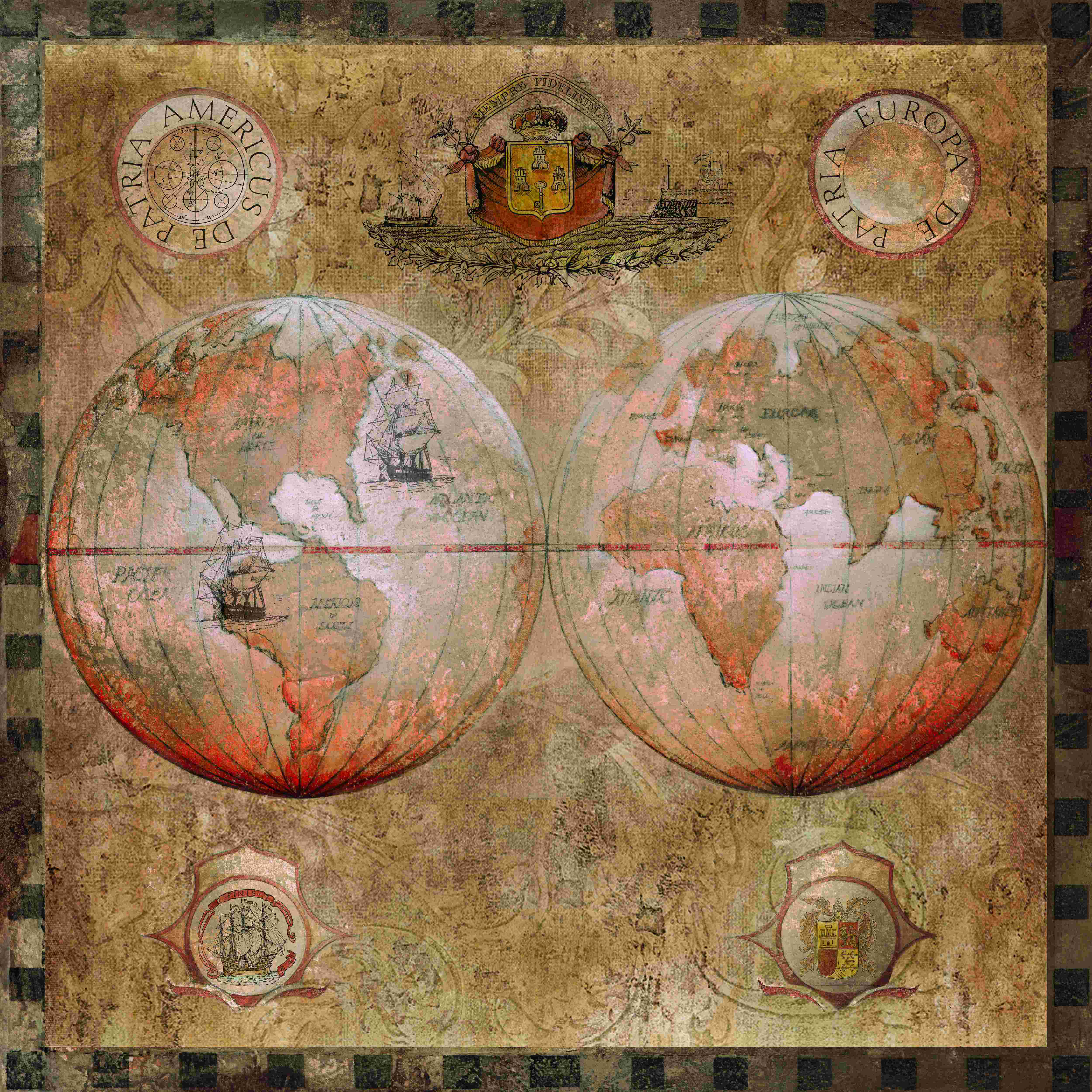 Breakwater Bay World Map 5 - Wayfair Canada