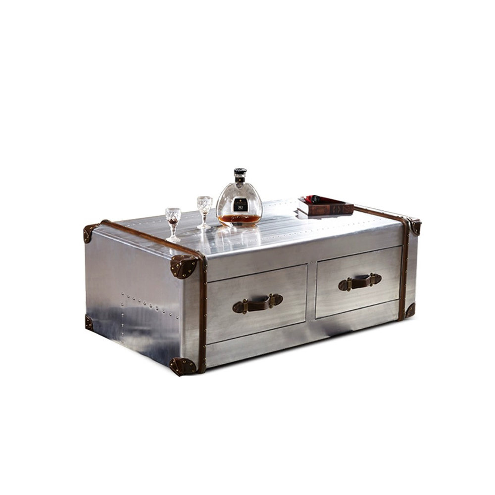 Jes Design Vintage Space Aluminum Coffee Table Coffee Table | Wayfair