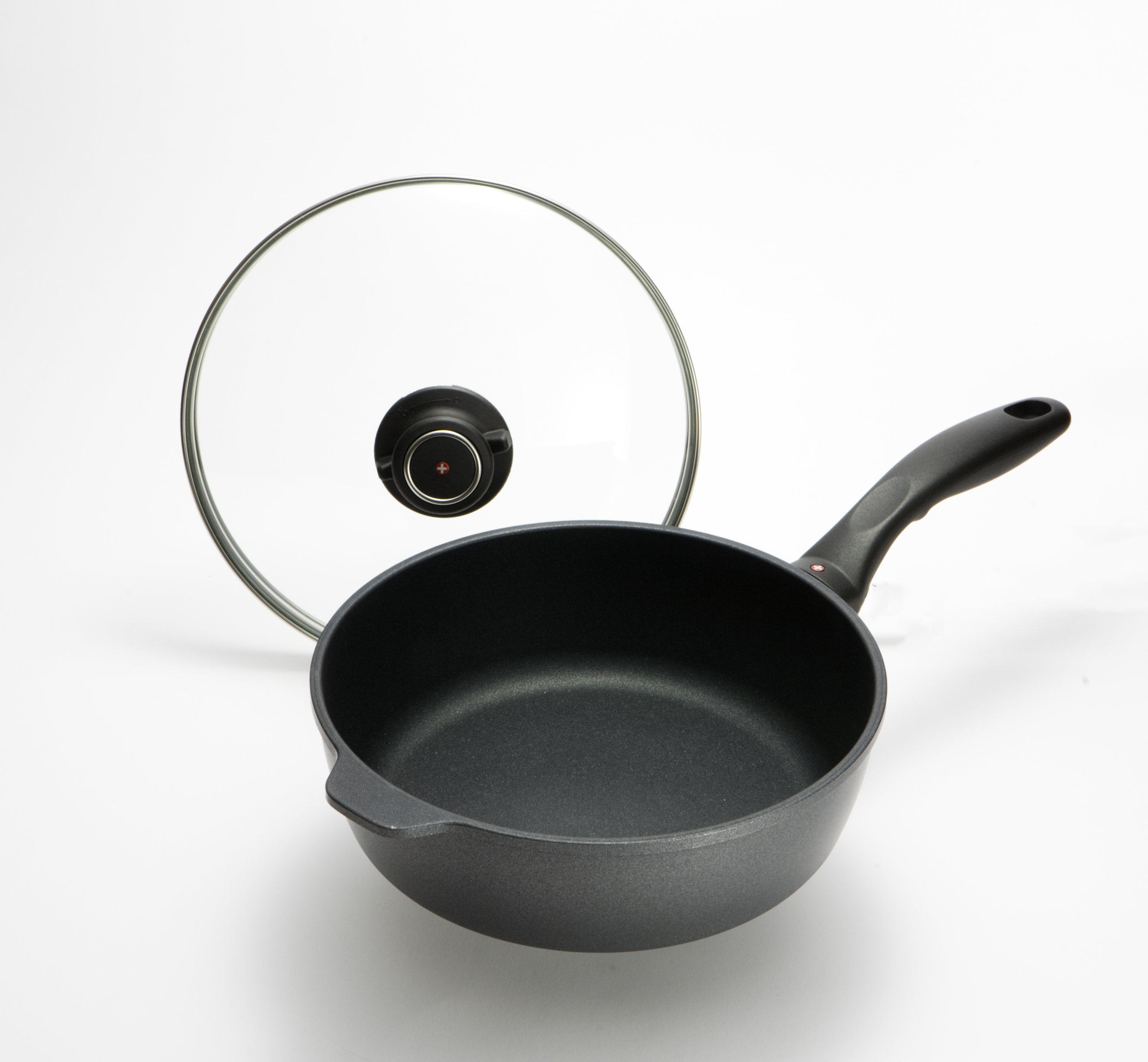 Swiss Diamond Non Stick Aluminum Saute Pan with Lid & Reviews | Wayfair