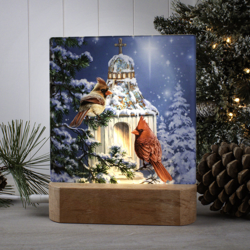 Glow Decor Little Cardinal Chapel Night Light | Wayfair