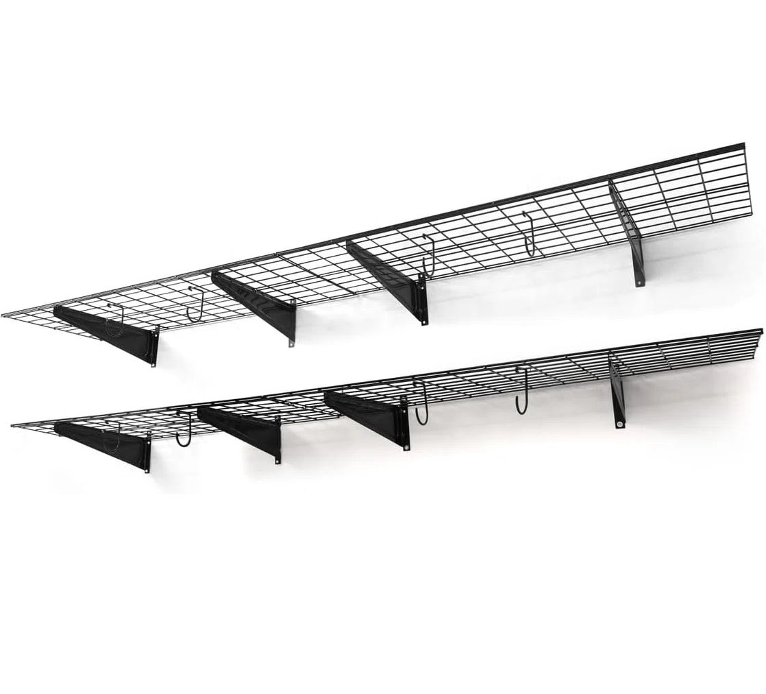 17 Stories CAPHAUS Garage Wall Shelving, 18" D Wall Mounted Garage ...