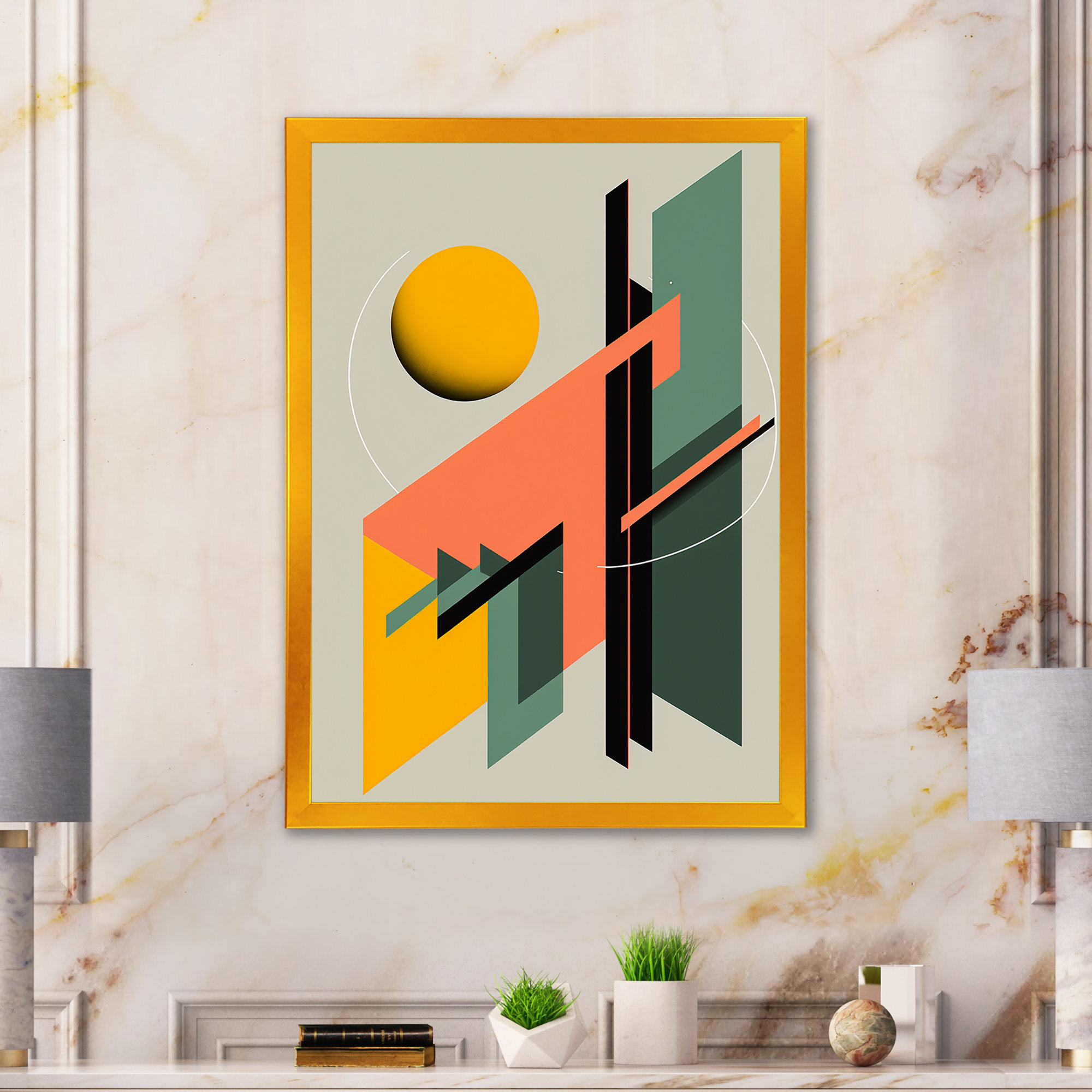 Design Art Reality of Essential Shapes III - Picture Frame Print on ...