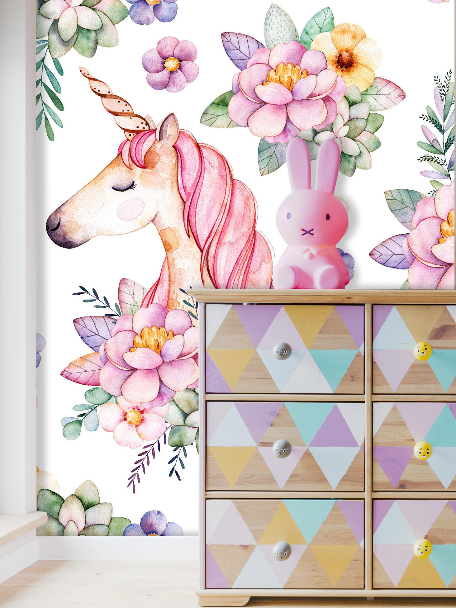 Bungalow Rose Juri Peel & Stick Floral Roll | Wayfair