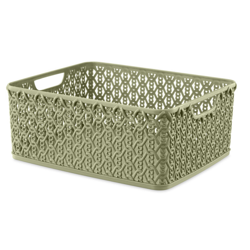 Whitmor Link Stitch Resin Form Rectangular Tote | Wayfair