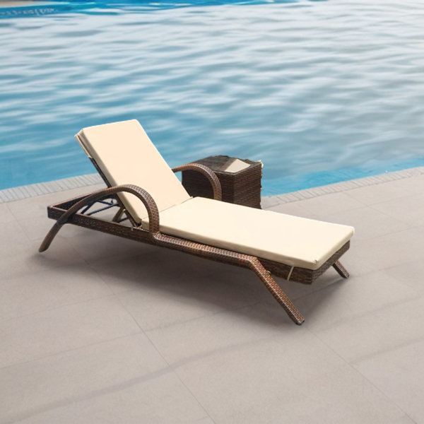 Elegance Furnishings Outdoor Lounge Chair Swimming Pool Beach Chair ...
