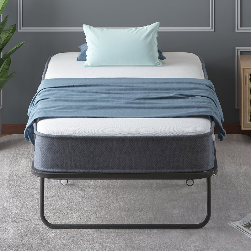 Mjkone 46"W/38''W Folding Bed with 4''H Mattress Included & Reviews ...