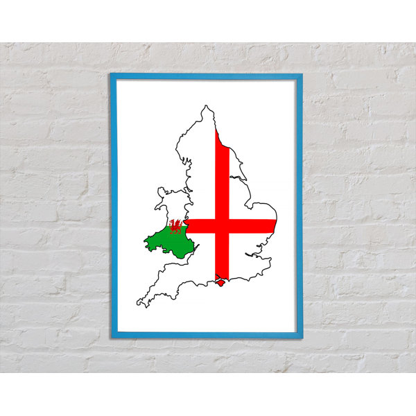 Happy Larry Wales and England - Single Picture Frame Art Prints ...