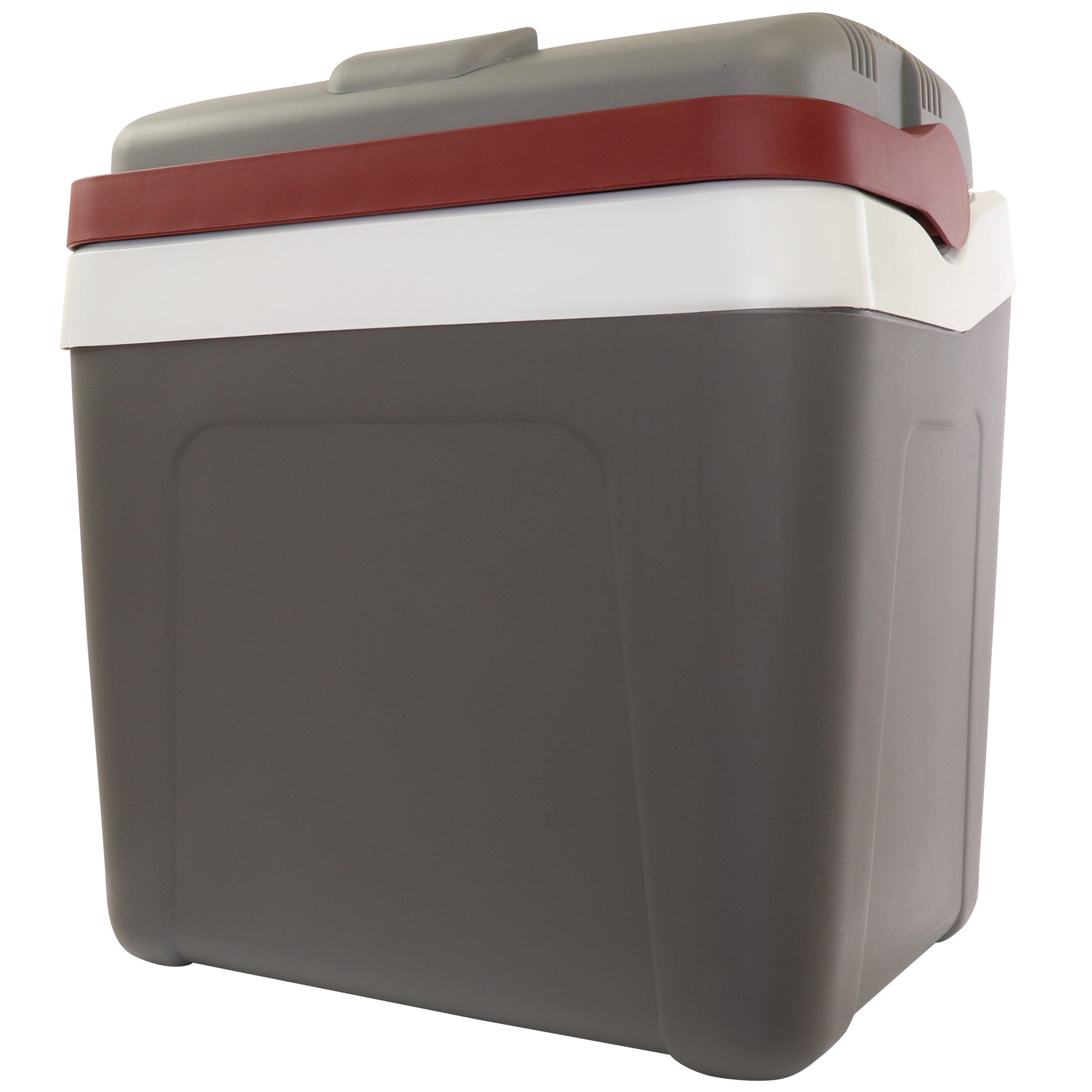 Koolatron 12V Electric Cooler 24L (26 qt), Self-Locking Handle, Grey ...