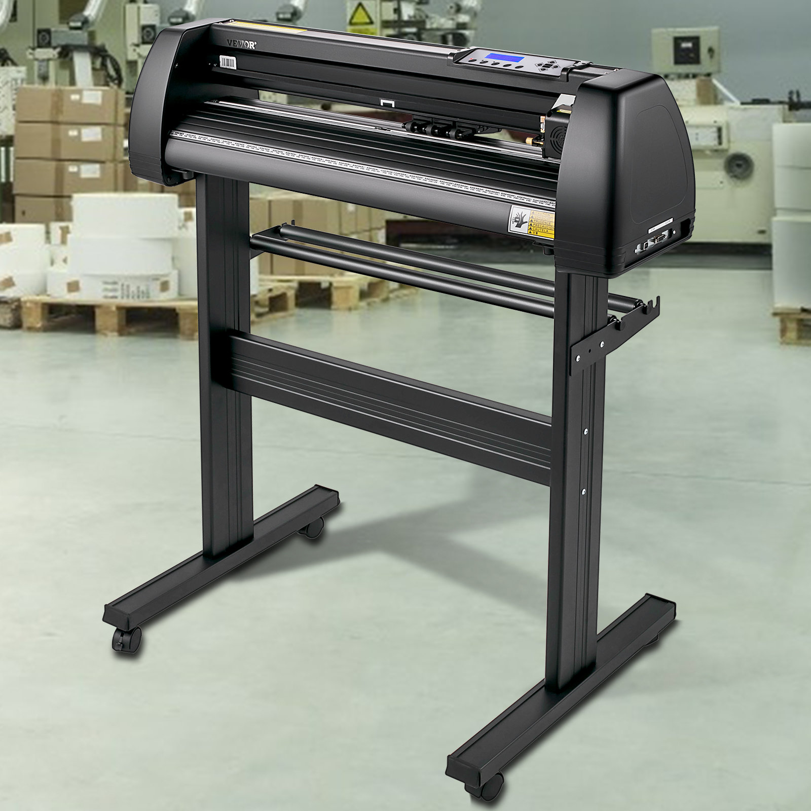 Orren Ellis Vinyl Cutter Machine, 28inch Vinyl Plotter, LCD Display ...