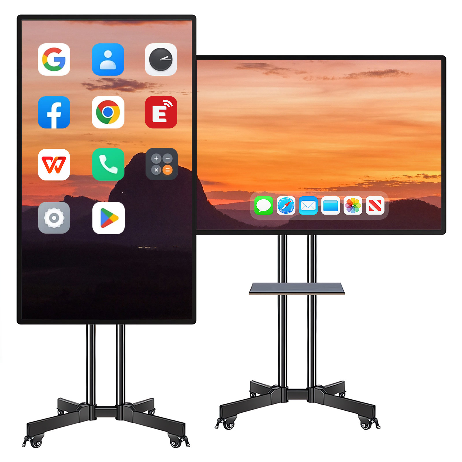 JYXCN 49" 4K Smart Board, Touch Screen Digital Electronic Calendar All ...