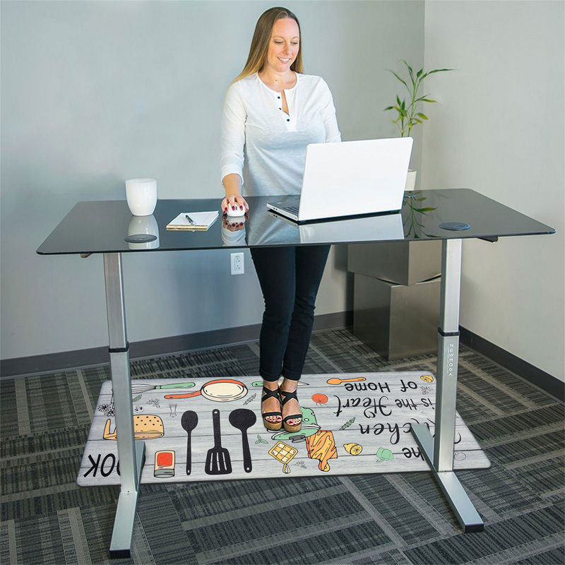 Trinx Duwaine Anti-Fatigue Non-Skid Waterproof Kitchen Mat (Set of 2 ...